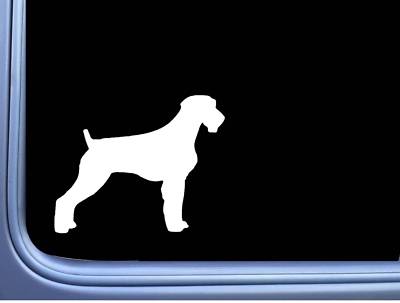 German Wirehaired Pointer Plain M338 6 inch Sticker Decal dog wirehair ...
