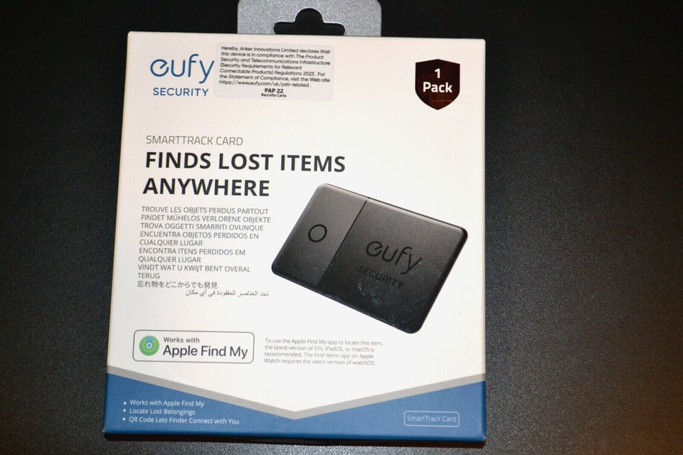 eufy Security - Find Lost Items Anywhere (1 Pc Smarttrack Card) Model ...