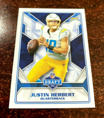 2020 Panini NFL " MINI " Sticker JUSTIN HERBERT Draft RC LOS ANGELES ...