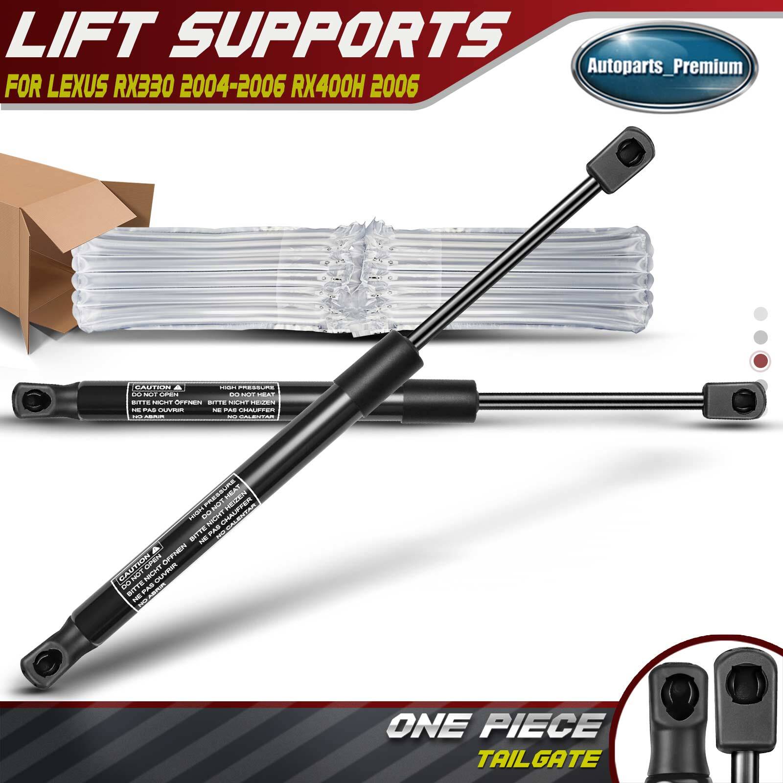 2x New Rear Tailgate Lift Supports Struts for Lexus RX330 2004-2006 ...