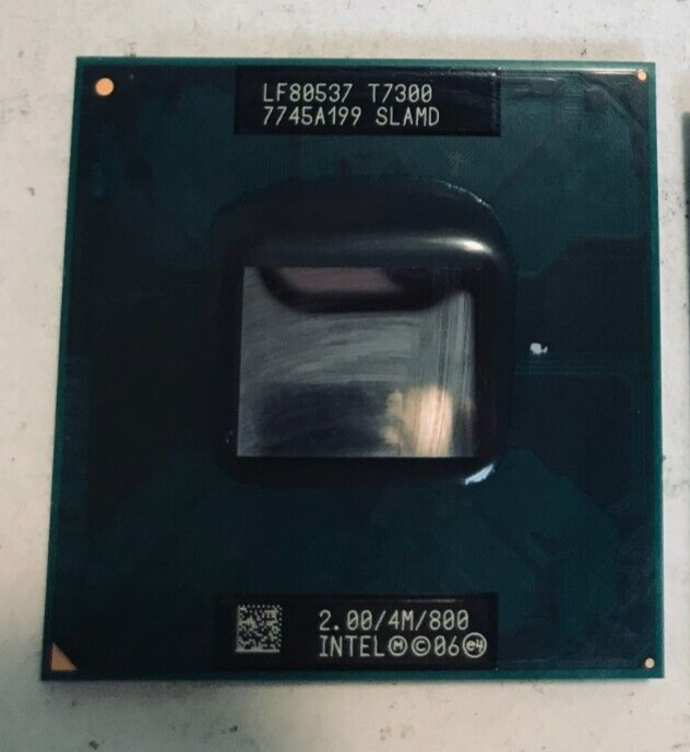 Intel Core 2 Duo T7300 2.00GHz 4MB L2 Cache Socket P CPU Processor ...