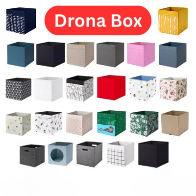 NEW IKEA Drona Storage Boxes Shelving Shelf Toy Magazine Box 33x38x33cm ...
