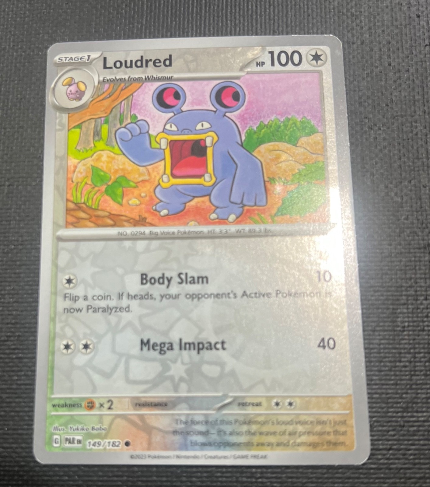 Pokemon - Scarlet & Violet - Paradox Rift - Loudred - 149/182 ...