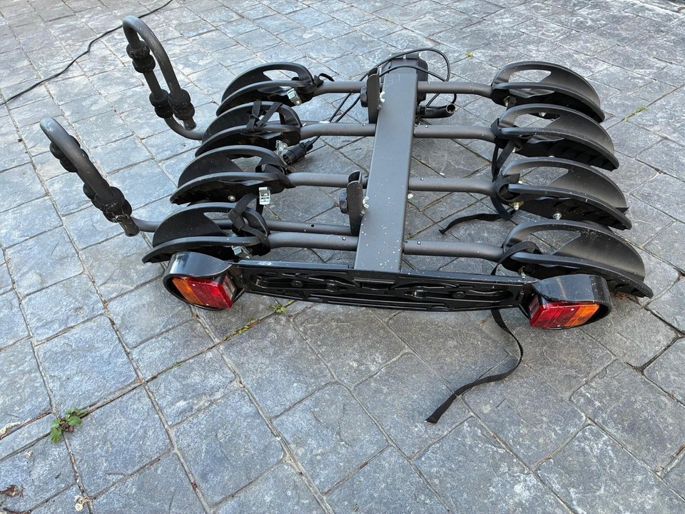 Halfords Exodus Rear Towbar-mounted 4-bike Carrier Rack | eBay UK