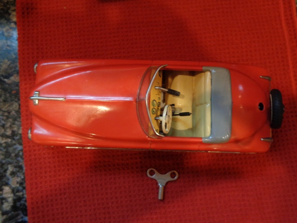 Beautiful Distler Tin Packard Convertible Toy Car U.S. Zone Germany ...