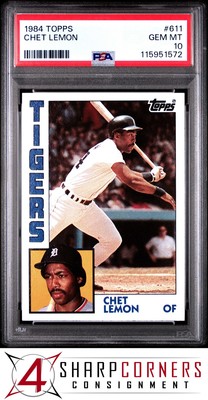 1984 TOPPS #611 CHET LEMON TIGERS PSA 10 | eBay