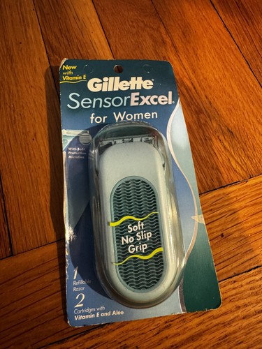 Gillette Sensor Excel Women’s Razor 2 Blade USA made vintage 1996 ...
