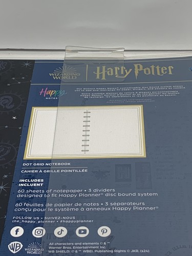 The Happy Planner Harry Potter Classic Dot Grid Notebook 60 Sheets 7x9 ...