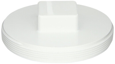 P-Series PVC Solvent Weld SDR35 Sewer 6" Raised Plug MPT 340926 Bouch ...