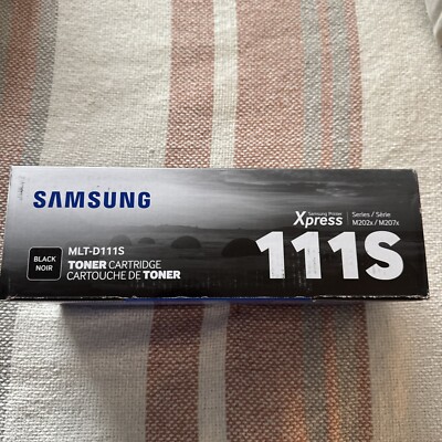 Samsung MLT-D111S 111S Black Toner Cartridge Genuine New OeM Sealed Box ...