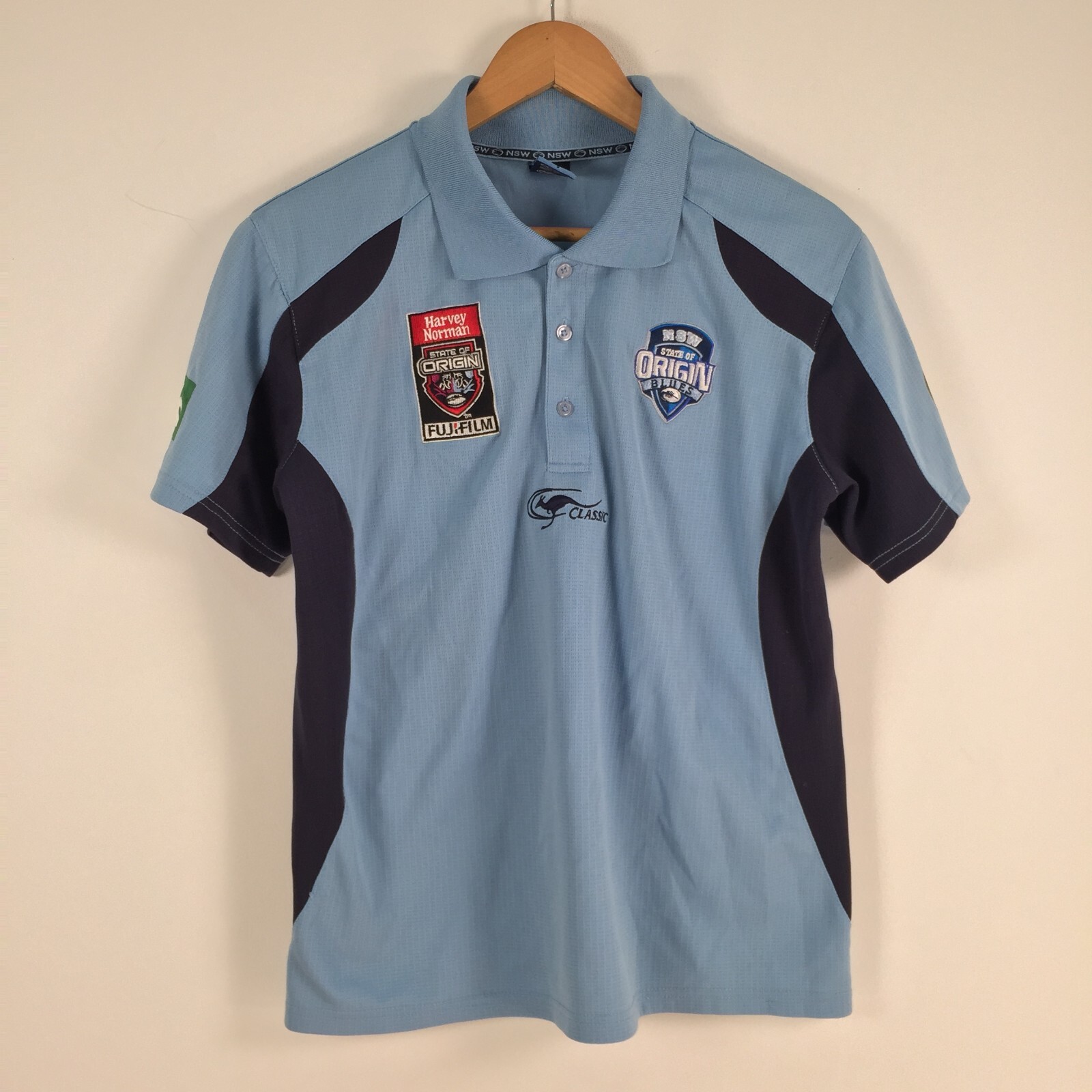 NSW Blues state of Origin mens polo shirt size S NRL … - Gem