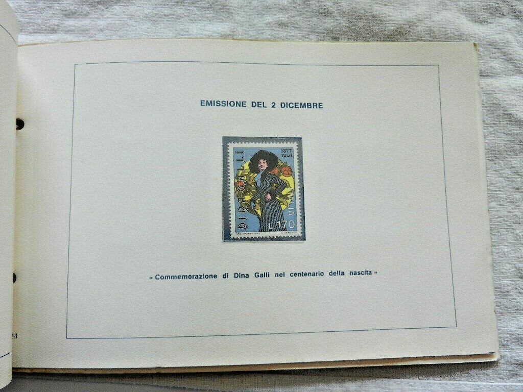 LIBRETTO EMISSIONE CARTE VALORI POSTALI 1977 Poste Italiane Francobolli ...