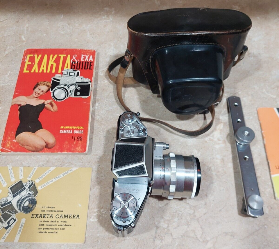 Ihagee Exakta VX IIa 35mm Film Camera Body w/ zeiss Jena Biotar 2/58 ...