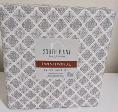 South Point Home Fashions 4 Piece Sheet Set Twin/Twin XL | eBay