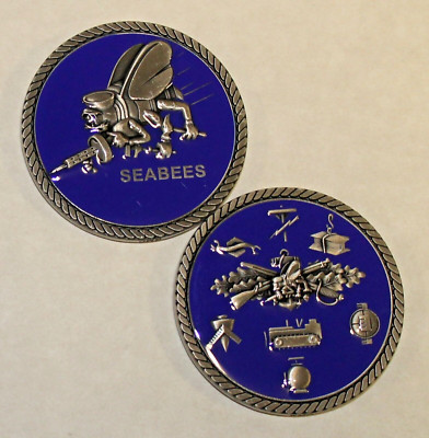 Seabee Construction Battalion Rates / CB Blue Enamel Navy Challenge ...