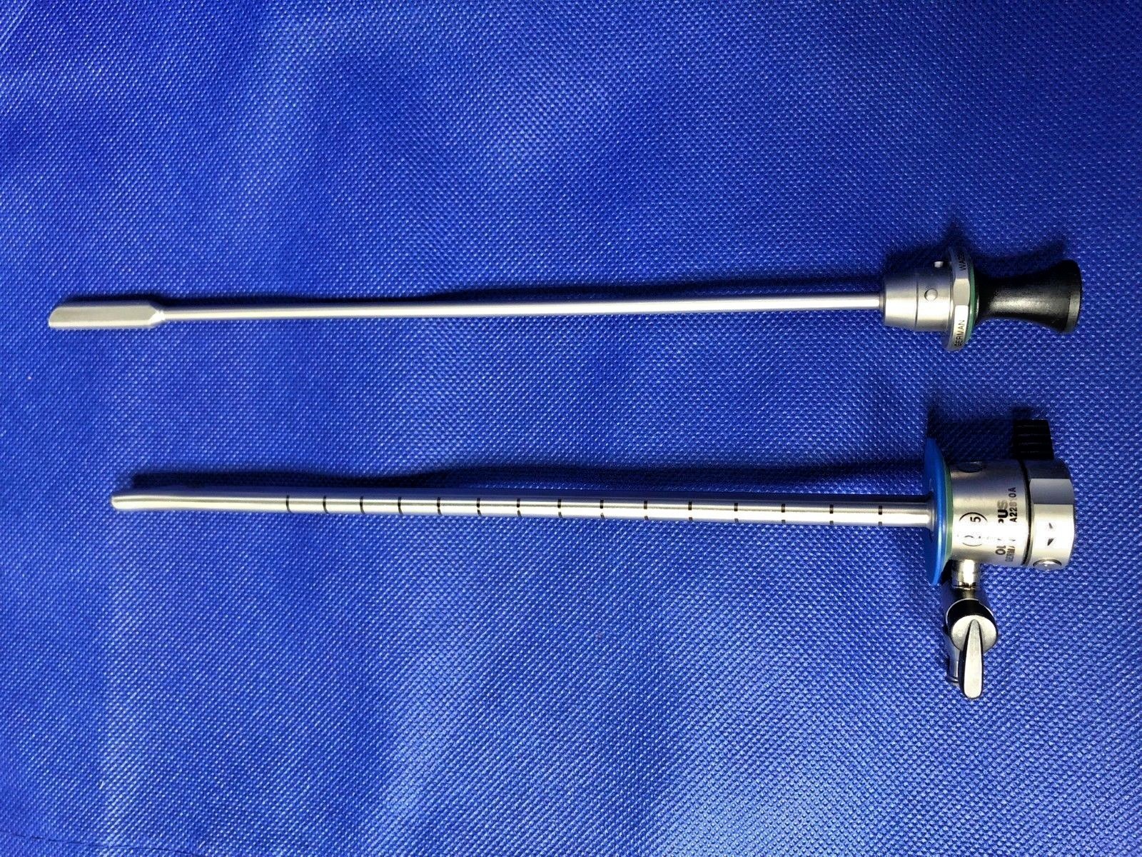 Olympus WA22810A 22.5 Fr Cysto Sheath with Olympus WA22840A Obturator ...