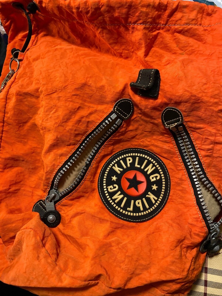 Kipling Backpack Orange (Good Condition) RARE | eBay