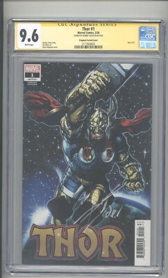 THOR #1 CGC 9.6 SS "SIGNED BY DONNY CATES" STEGMAN VARIANT COVER" | eBay