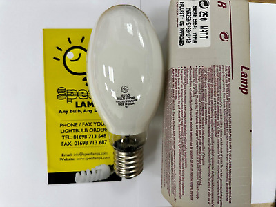 GE MVR250/sp30/u/40 Multi Vapor Metal Halide Coated Discharge Lamp ...