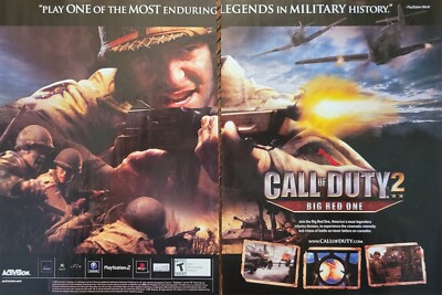 2005 - 2 PAGE PRINT AD - CALL OF DUTY 2 BIG RED ONE XBOX PS2 GAME AD ...