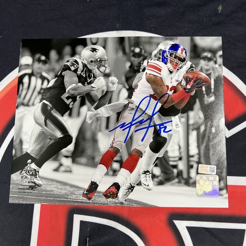 Mario Manningham New York Giants Signed Celebration 8x10 Autographed ...
