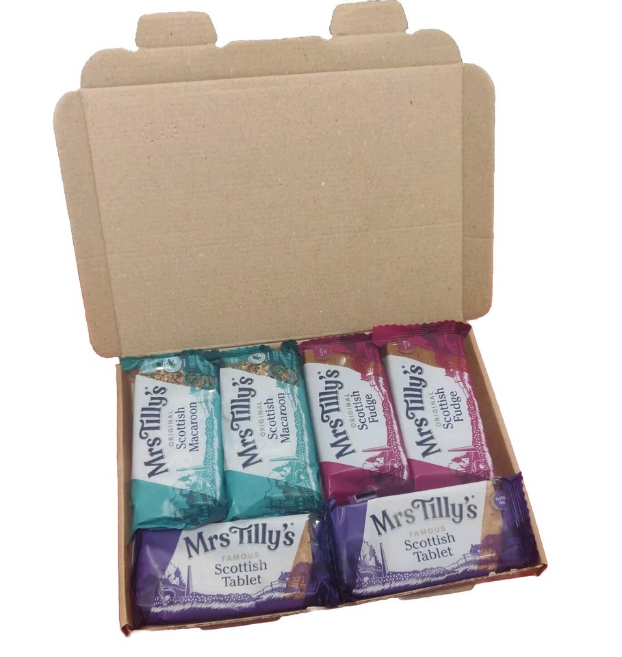 Mrs Tilly's Luxury Scottish Gourmet Tablet Fudge Macaroon Bars (6 Bars ...