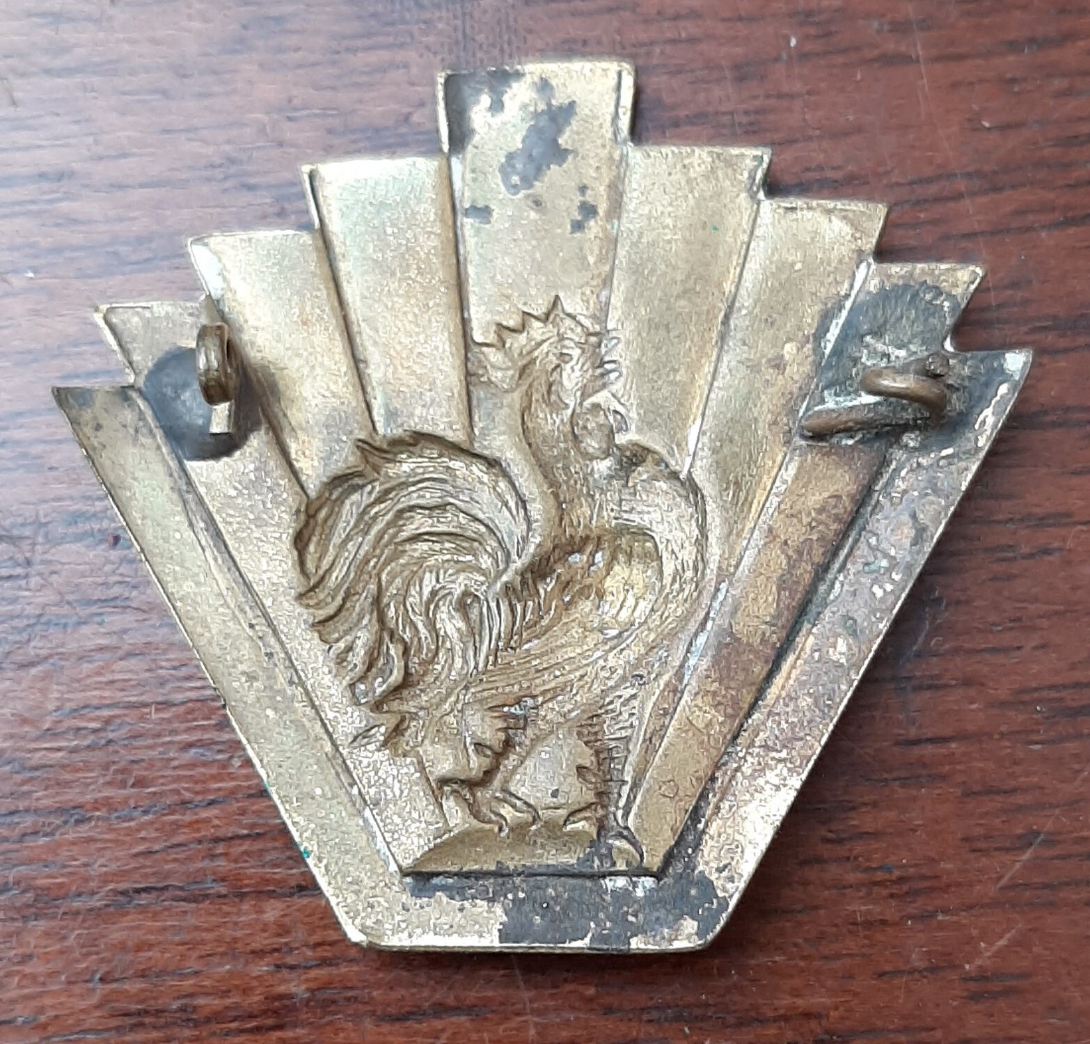 Insigne 1943 CEF ITALIE Coq ORIGINAL Corps Expéditionnaire Français ...