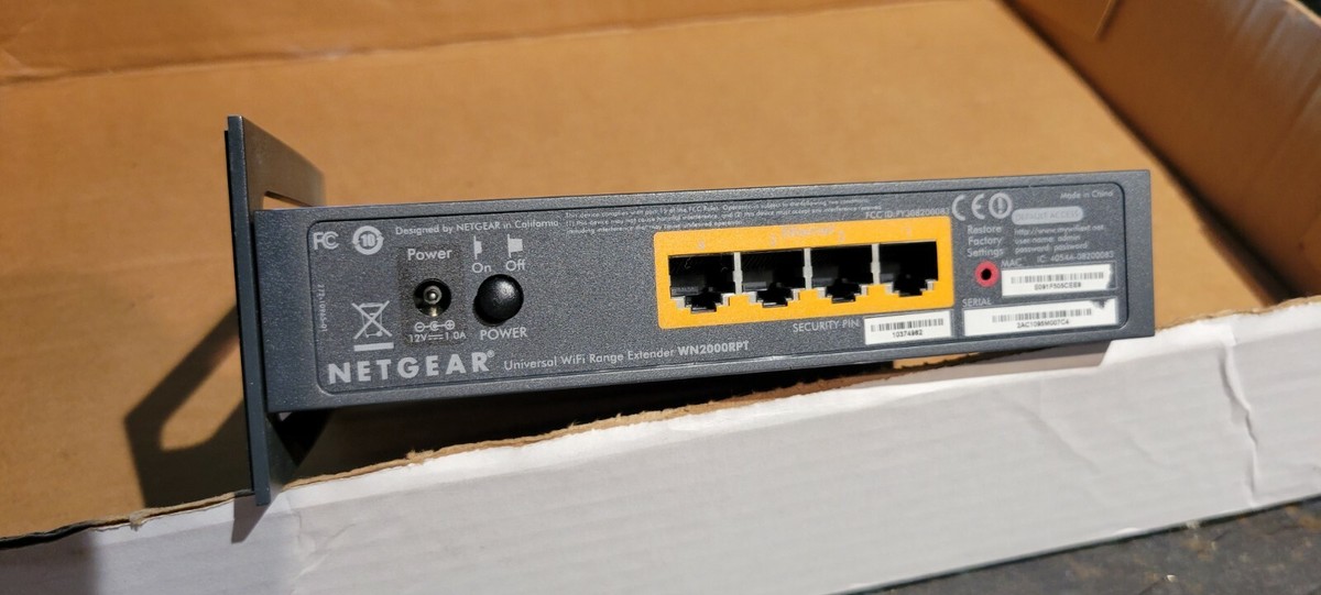 Netgear Wn2000rpt 300 Mbps Universal Wifi Range Extender