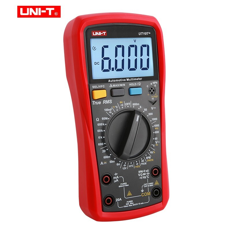 UNIT UT107+ Digital TRMS Automotive Multimeter mS PULSE Tach DWELL RPM | eBay