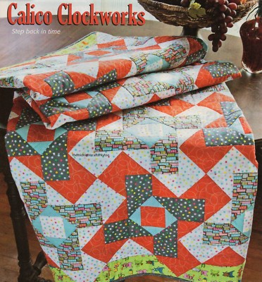 Calico Clockworks Quilt Pattern Pieced SE | eBay