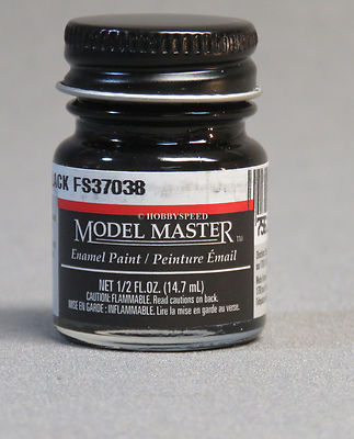 TESTORS PAINT MODEL MASTER FLAT BLACK ENAMEL 1/2oz 14.7ml TES1749 NEW ...