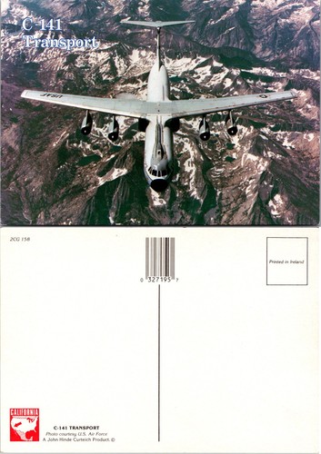Continental C 141 Transport Jet California Postcard | eBay