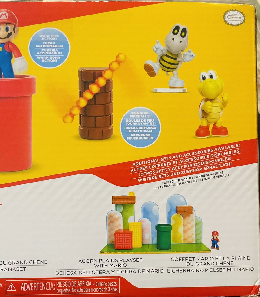 Super Mario Dungeon Diorama Action Figure Set Jakks Pacific 3 Figures ...