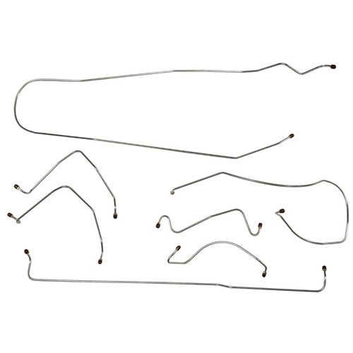 Brake Line Kit Complete Tubes Manual Drum 1963 Pontiac Tempest OE Steel ...