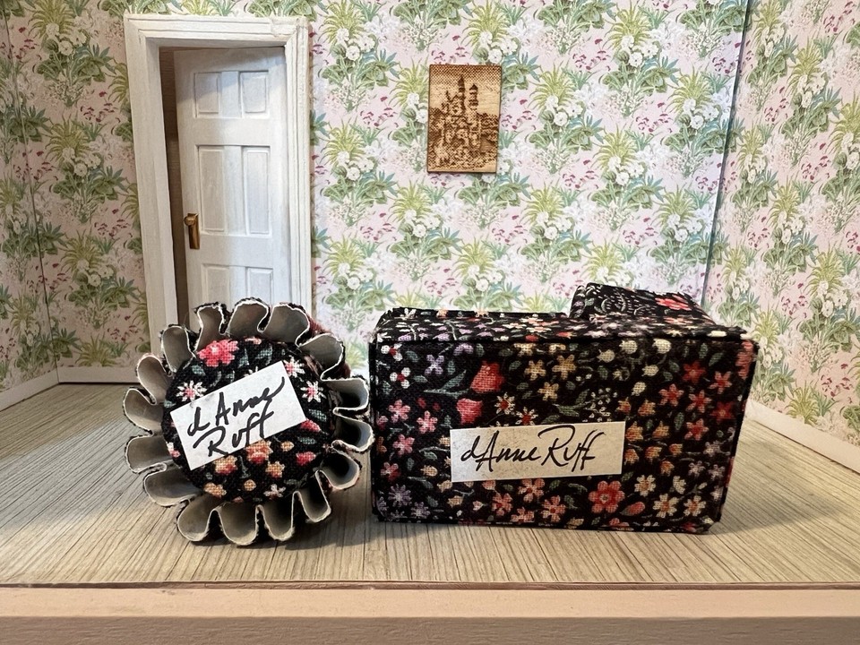 Half Inch Scale Chaise And Skirted Table Set Signed D Anne Ruff | eBay