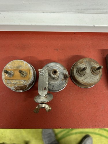 Lot Of 4 Vintage Hot Rod Oil Pressure And Amperes Gauges Rat Rod ...
