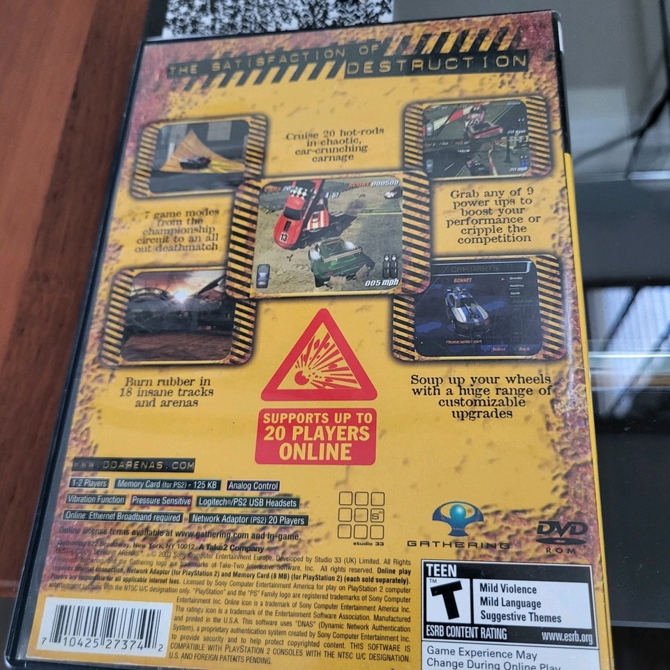 PS2 Racing Game Lot NFS Most Wanted, Twisted Metal Head On, Destruction ...