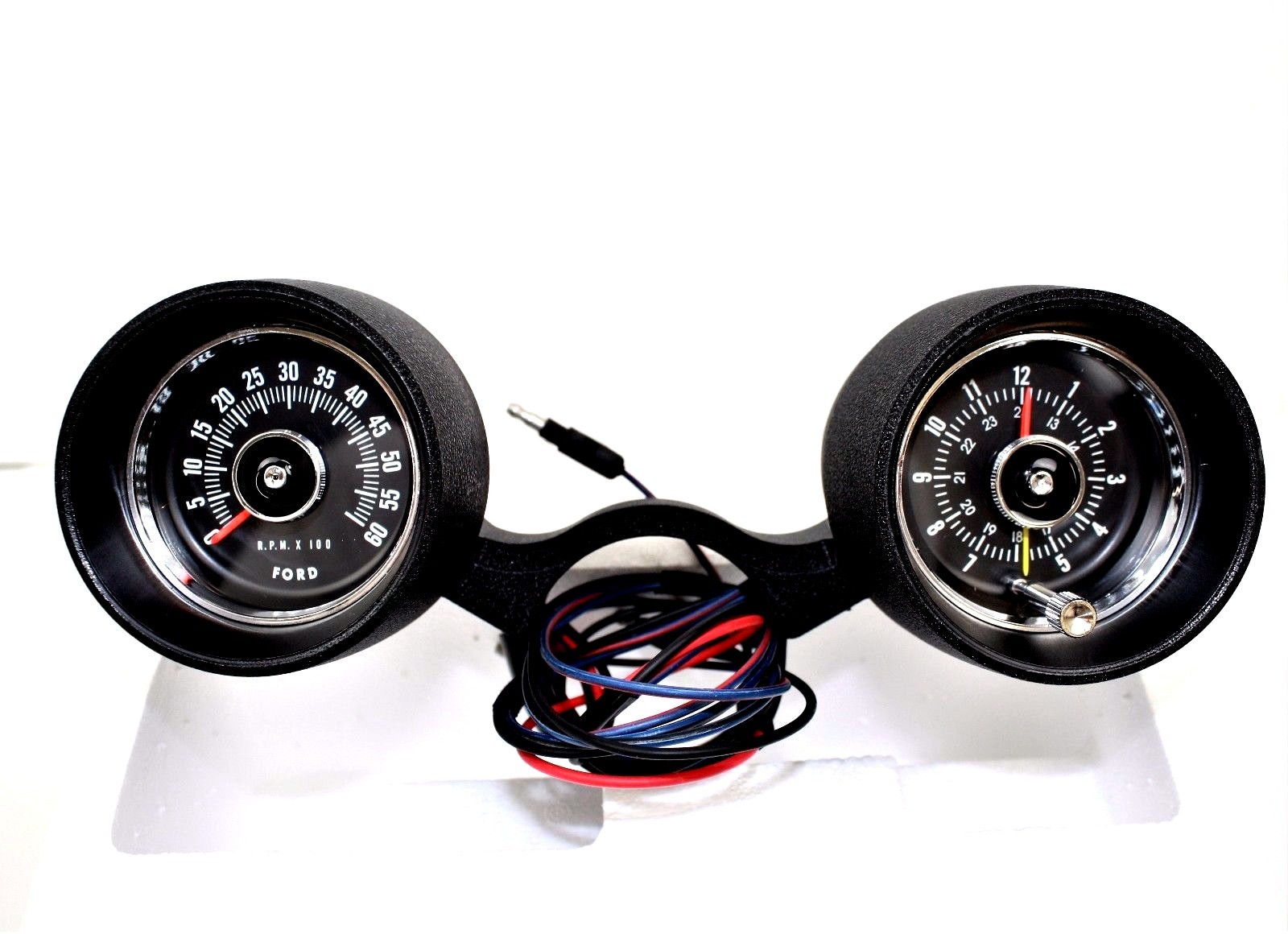 1966 FORD MUSTANG RALLY-PAC KIT 6 CYL W/ 8000 RPM "FORD" TACH # 66F ...