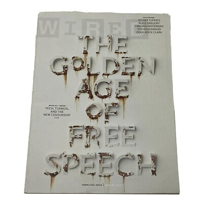 Vintage RARE Wired Technology Magazine February 2018,Tech,Turmoil,New ...