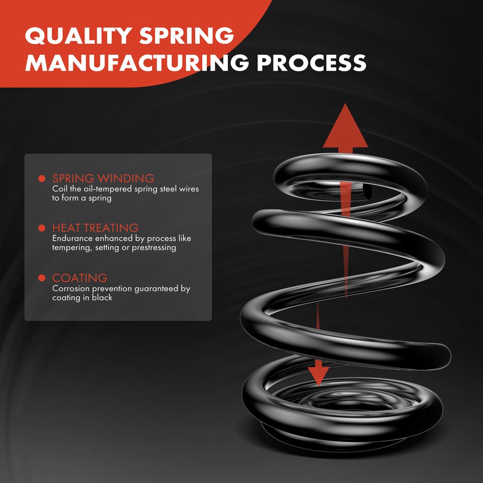 2x Coil Springs Rear Side Suspension for Renault Kadjar Nissan Qashqai ...