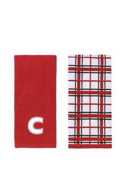 St. Nicholas Square Monogram Hand Towel 2-pack Set (C) | eBay