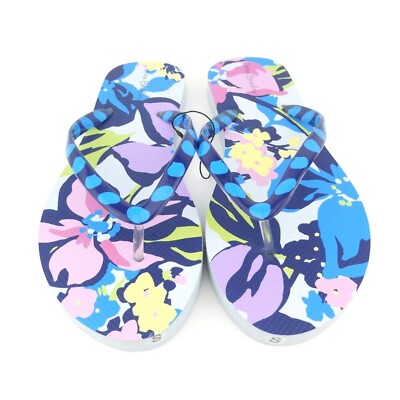 Vera Bradley Marian Floral Small Flip Flops NWOT | eBay