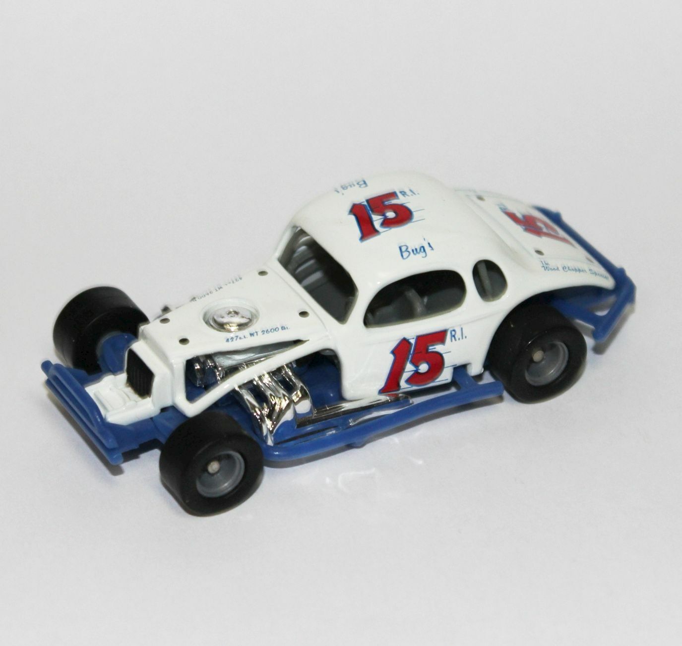 Ertl Nutmeg Modified Legends Bugsy Stevens #3 15 White Race Car 1:64 ...