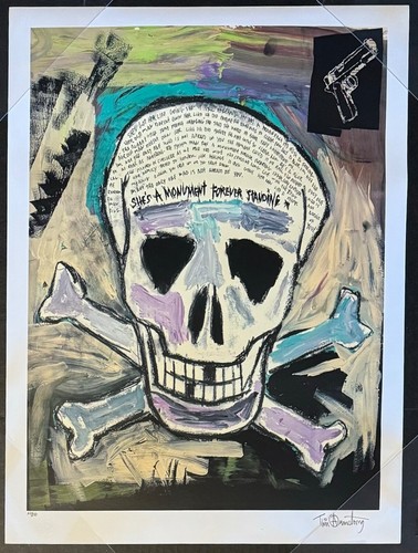 Tim Armstrong Timebomb - Skull and Crossbones Print - Rancid - Rare AP ...