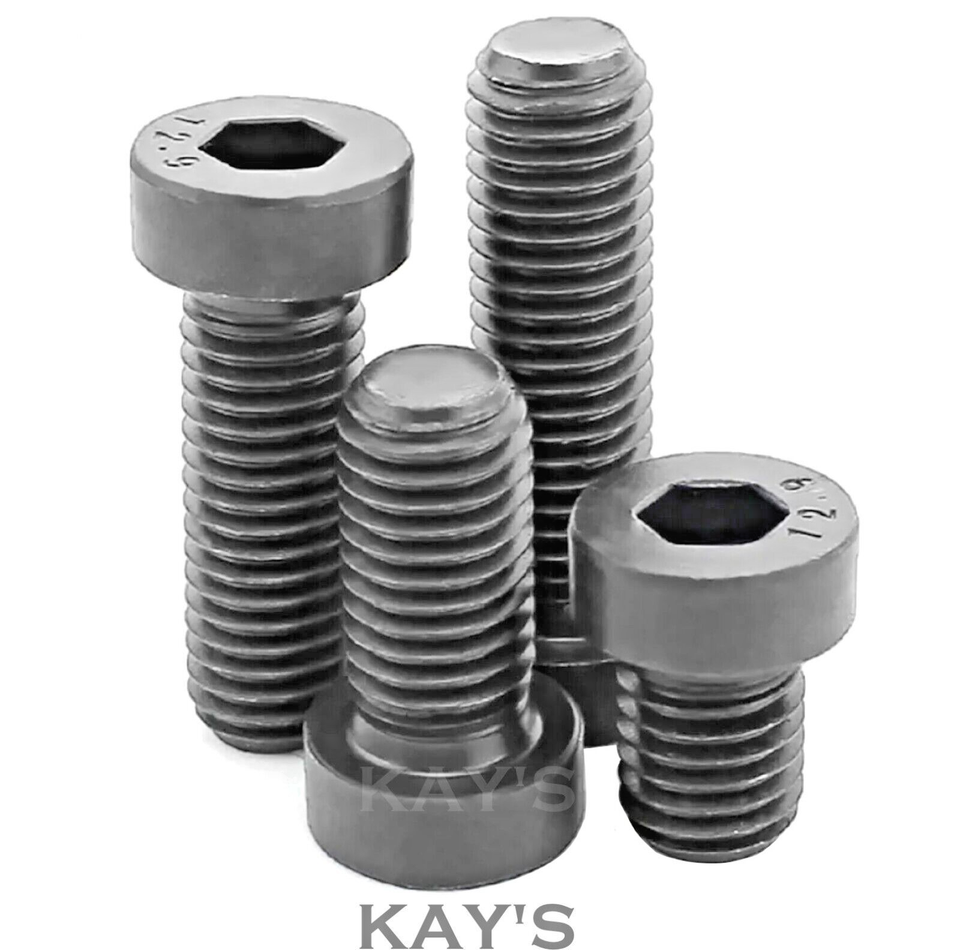 M10 LOW HEAD CAP SCREWS ALLEN KEY HEX SOCKET BOLTS SELF COLOUR HIGH ...