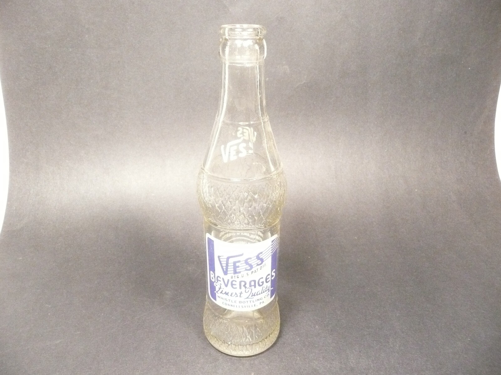vintage ACL SODA ACL BOTTLE - VESS of CONNELLSVILLE, PA - 7 oz POP ...