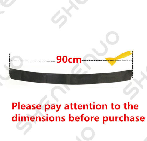 🔥4D Carbon Fiber Style Car Rear Boot Bumper Guard Sticker Cover ...