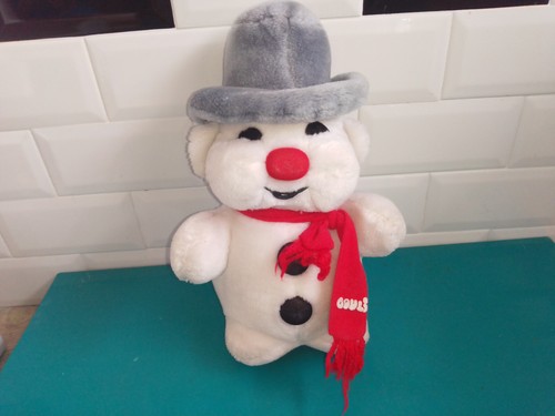 27.08.23.3 Peluche Bouli Bonhomme de neige dessin animé vintage 26cm | eBay