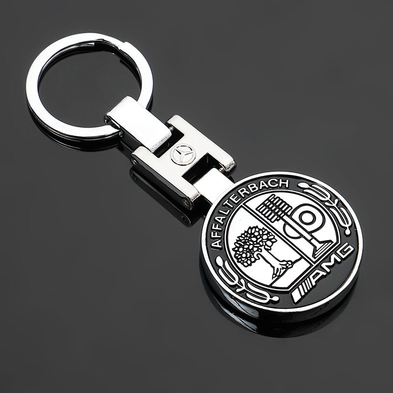 MERCEDES BENZ AMG Logo Metal Car Keyring Keychain Metal Key Ring AUS ...