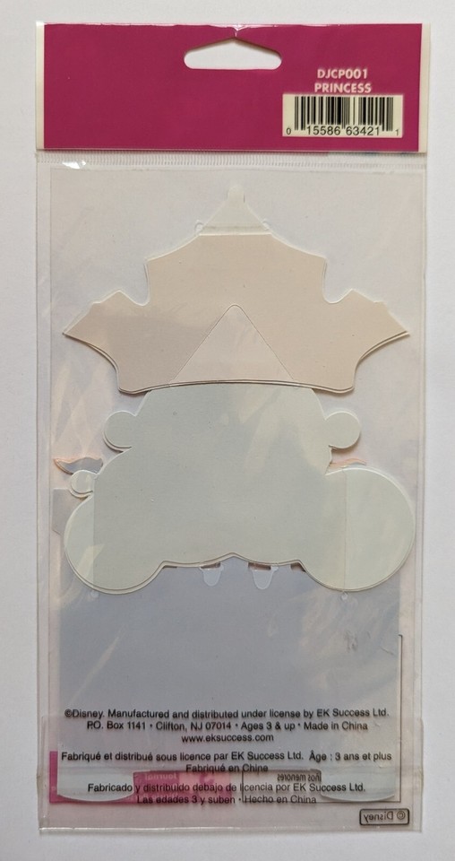 Disney Princess Die Cut Journal Card Scrapbooking Embellishments By EK ...